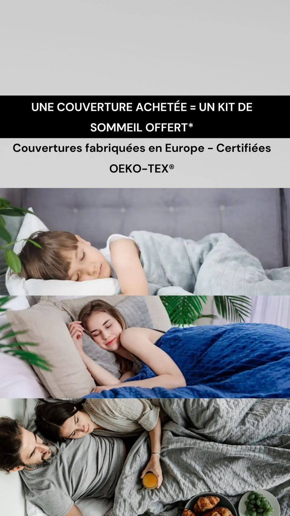 La couverture lestée - Le spécialiste de la couverture lourde